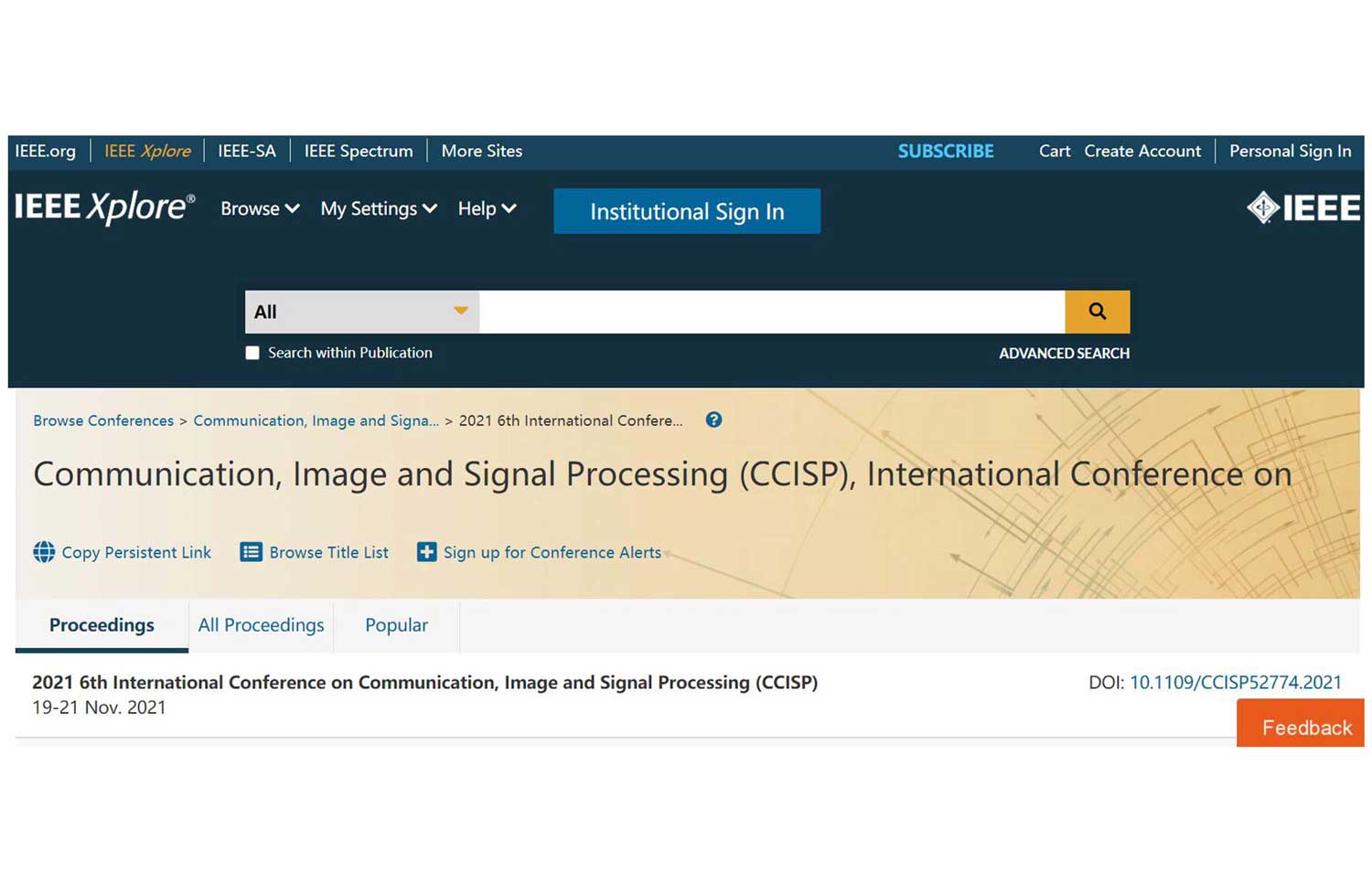 CCISP 2025 | 2025 10th International Conference on Communication, Image ...